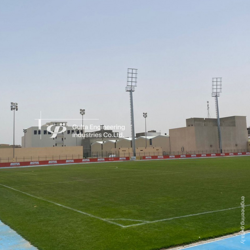 Stadium lighting poles